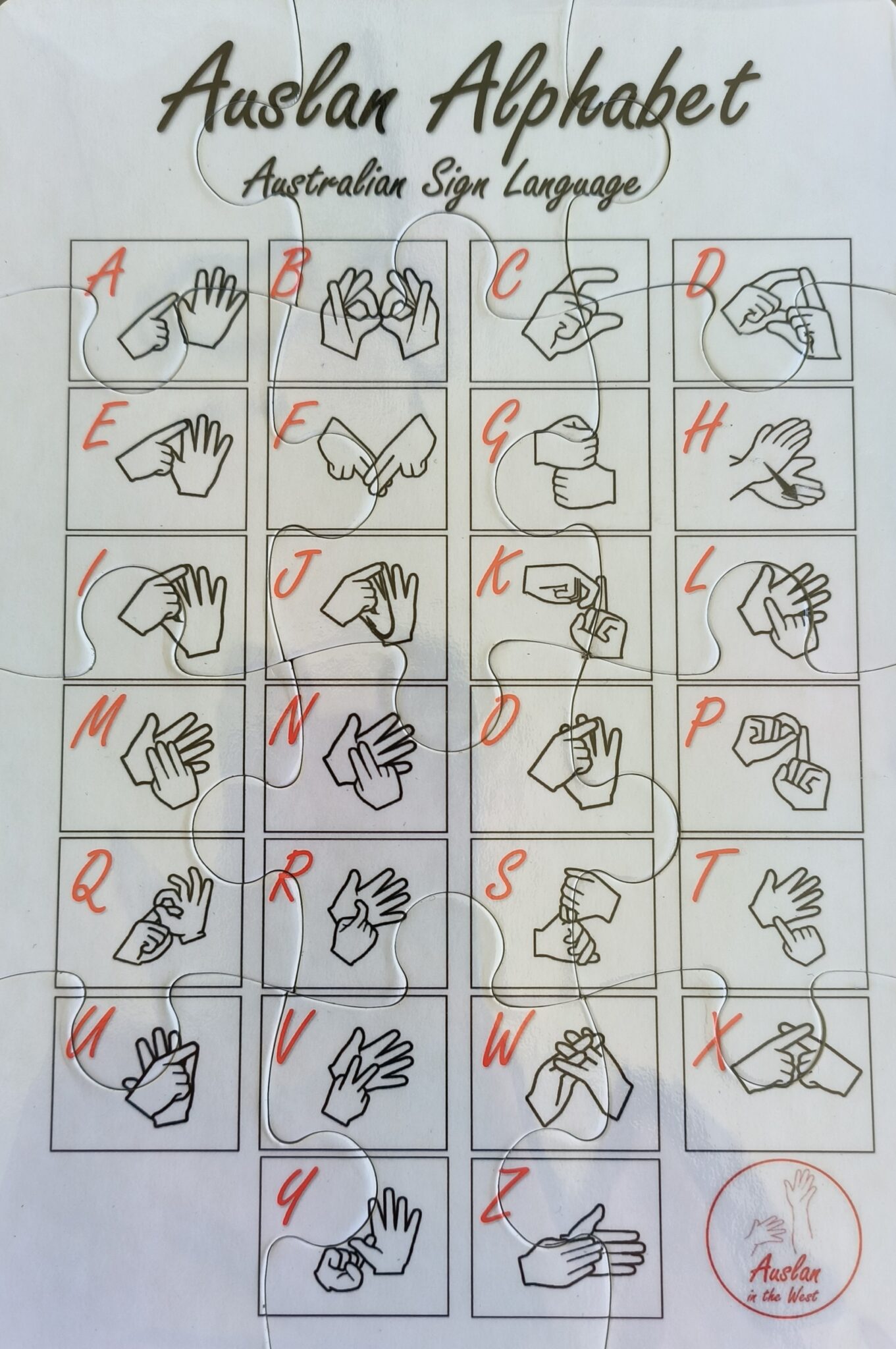 Auslan Alphabet Puzzle – Auslan in the West