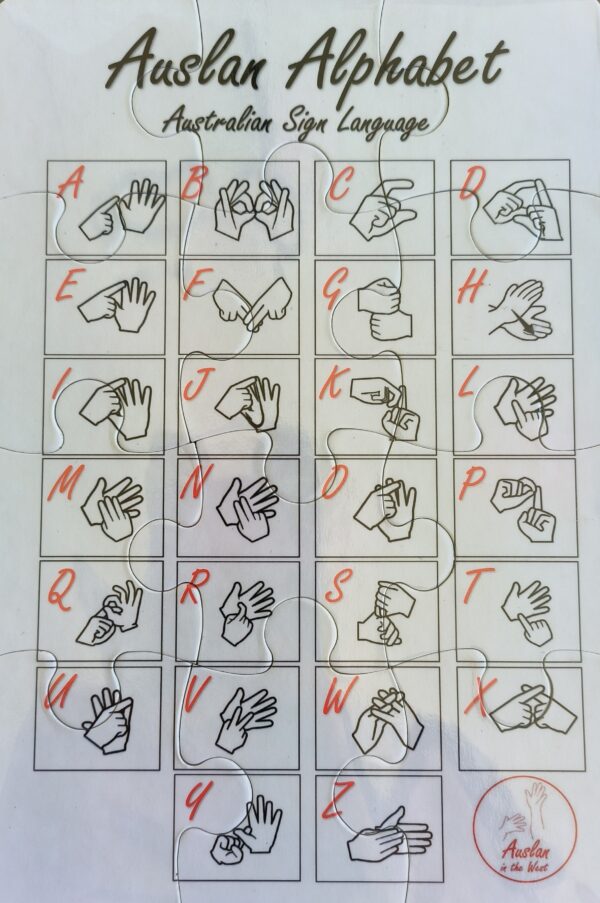 Auslan Alphabet Puzzle – Auslan in the West